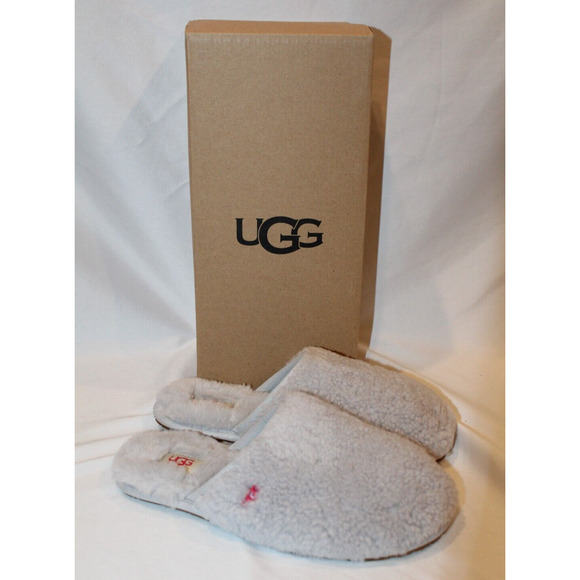 UGG | Shoes | Nib Ugg Womens Curly Pearle Slip On Shearling Slippers ...